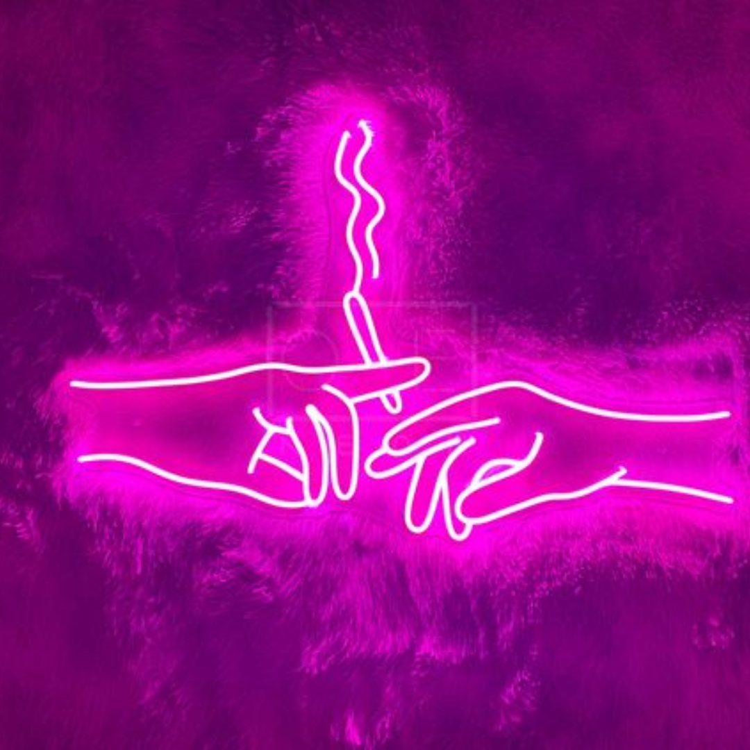 Smoking Hands Neon Light - Neon Mantra