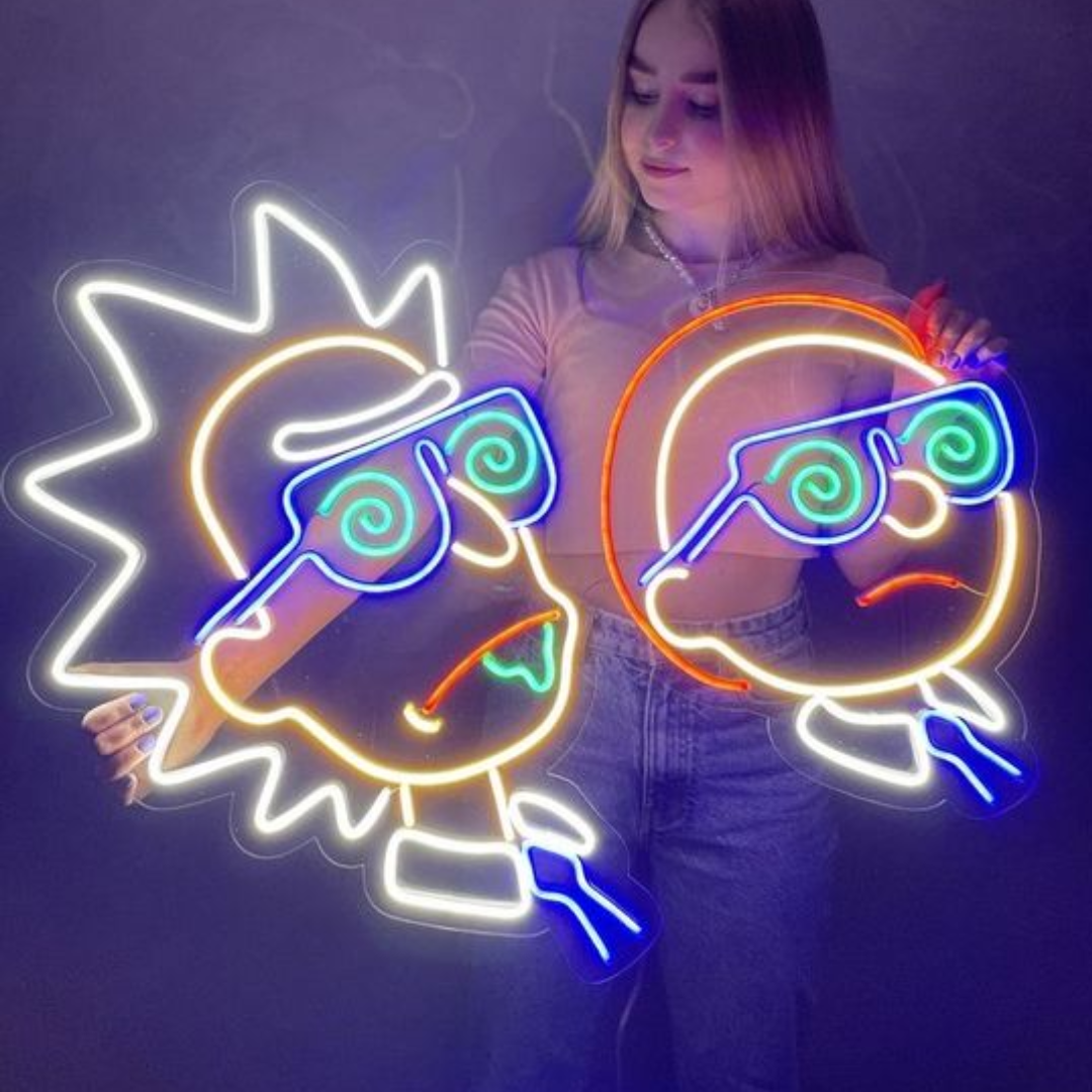 Cartoon Characters Neon Light - Neon Mantra