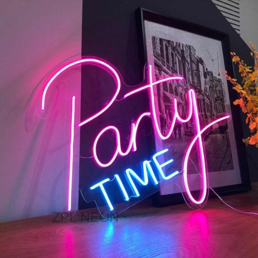 Party Time Neon Sign - Neon Mantra