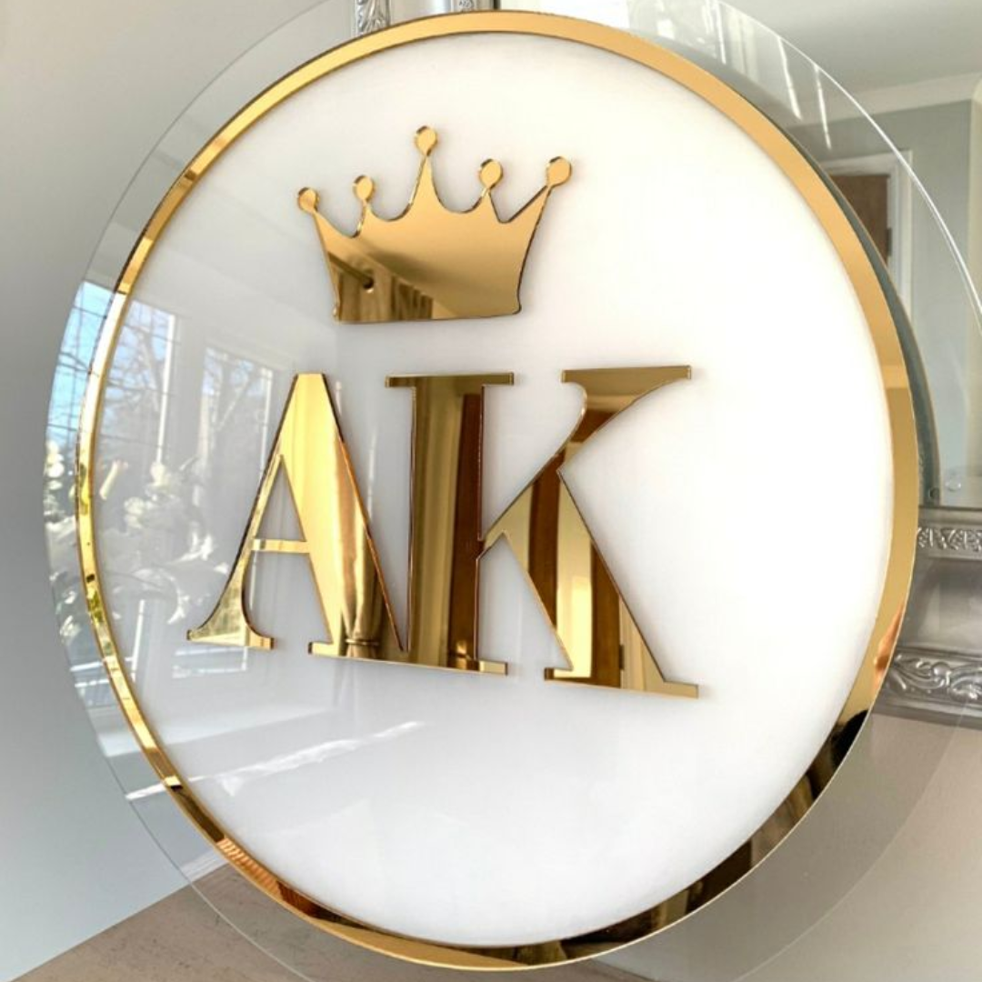 Acrylic Name Board - Neon Mantra