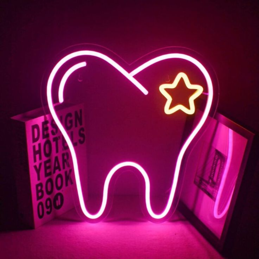 Tooth Sign Neon Sign - Neon Mantra